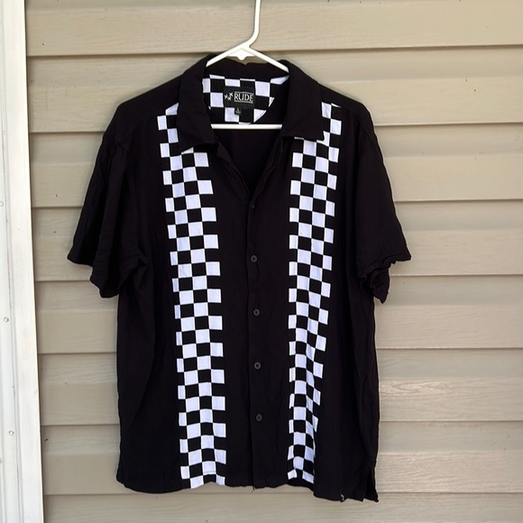 Xxx Rude | Shirts | Xxx Rude Mens Black Shortsleeve Shirt | Poshmark